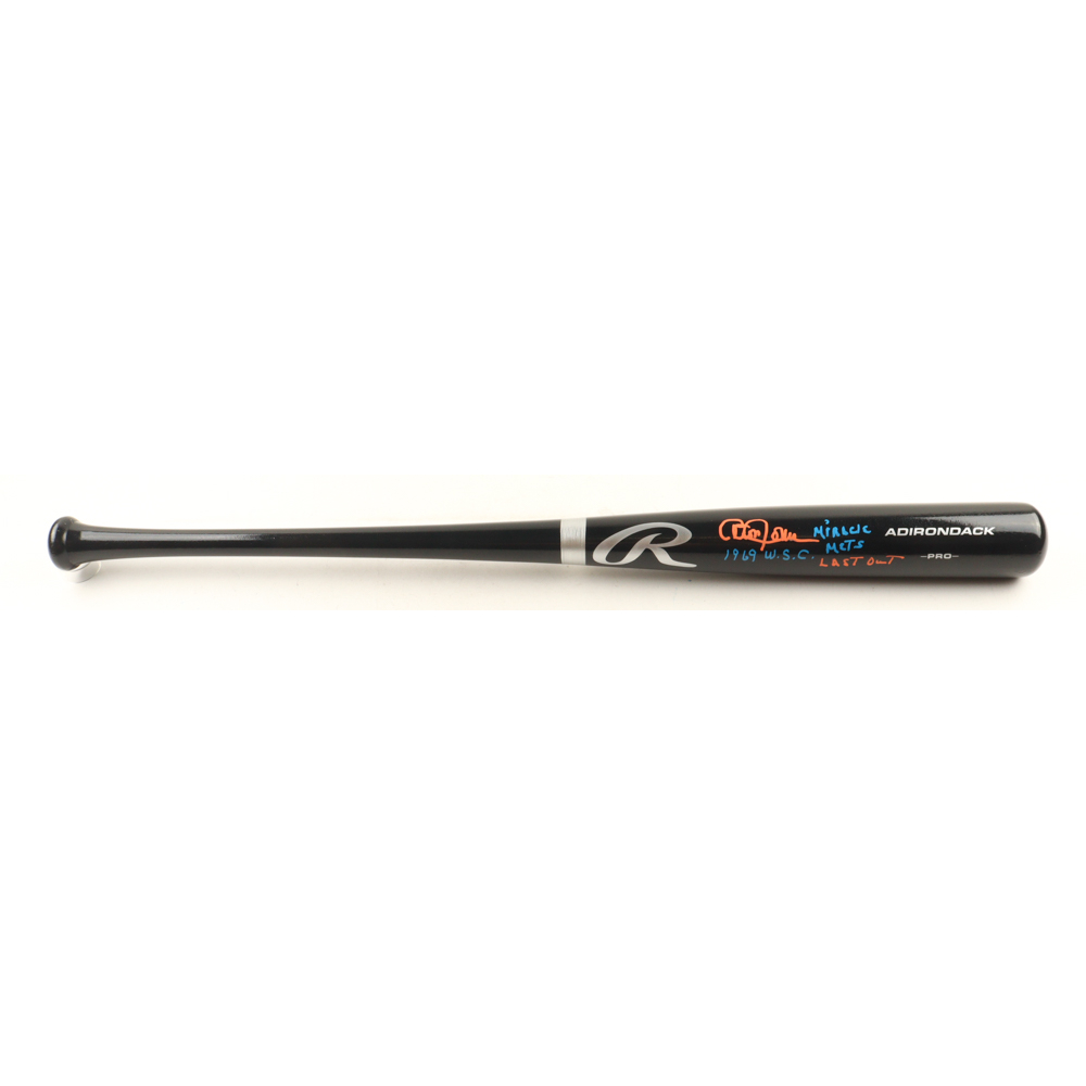 Cleon Jones Signed Adirondack Pro Baseball Bat Inscribed "Miracle Mets ...