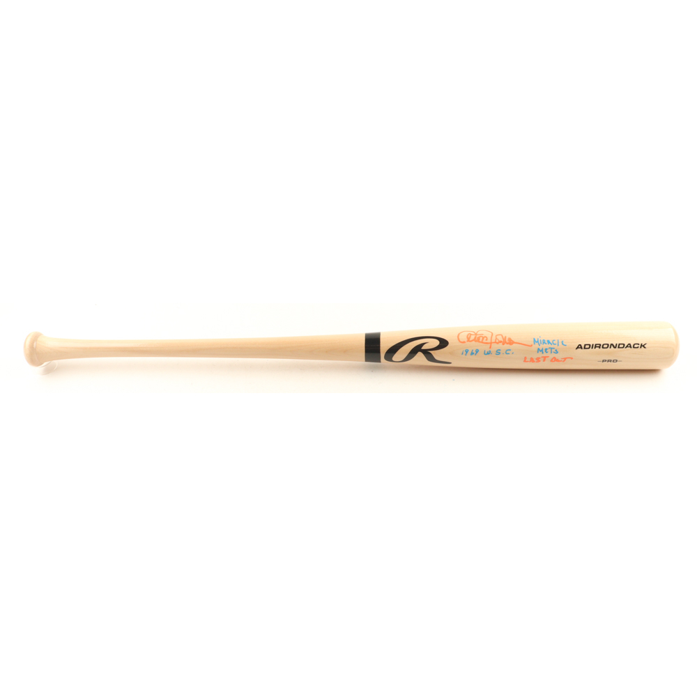 Cleon Jones Signed Adirondack Pro Baseball Bat Inscribed "Miracle Mets ...