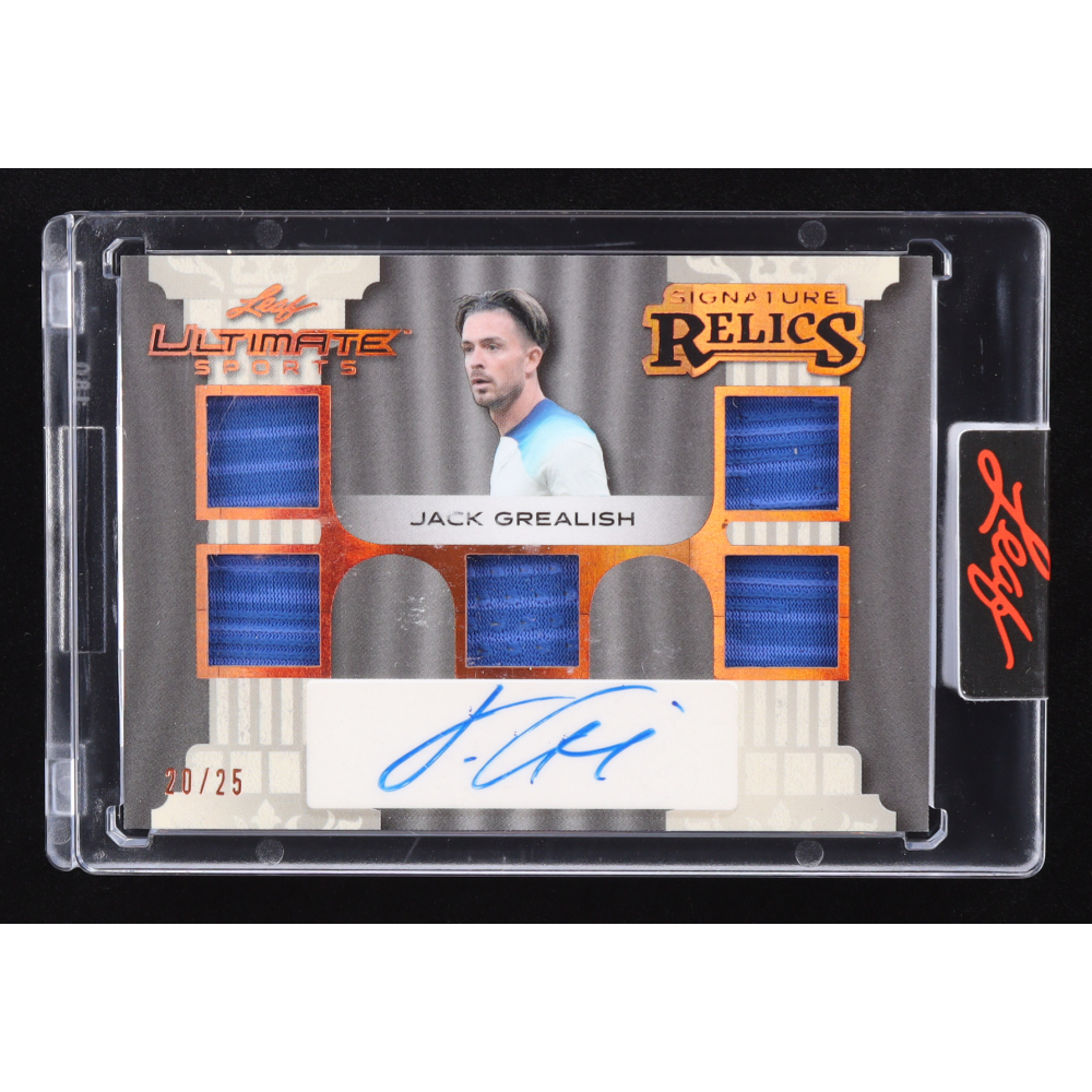 Jack Grealish 2024 Leaf Ultimate Sports Signature Relics Bronze #USRJG1 ...