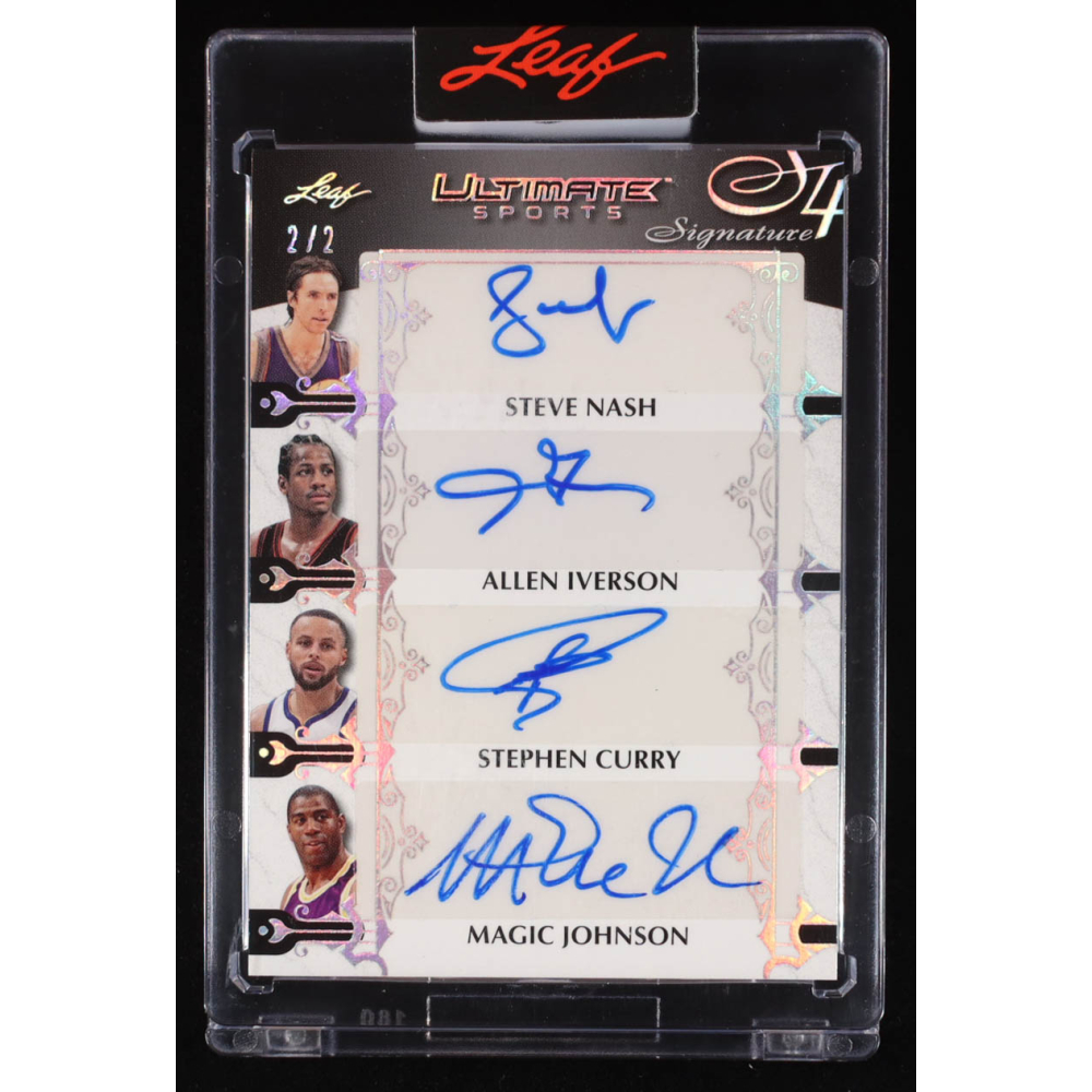 Steve Nash / Allen Iverson / Stephen Curry / Magic Johnson 2024 Leaf ...