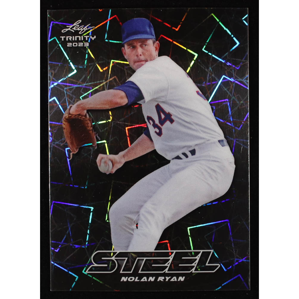 Nolan Ryan 2023 Leaf Trinity Mega Box Steel Lazer #S52 | Pristine Auction