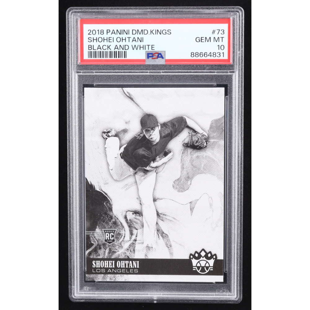 Shohei Ohtani 2018 Panini Diamond Kings Black & White #73 RC (PSA 10) | Pristine Auction