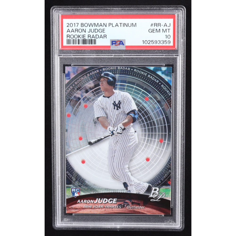 Aaron Judge 2017 Bowman Platinum Rookie Radar #RRAJ RC (PSA 10 ...