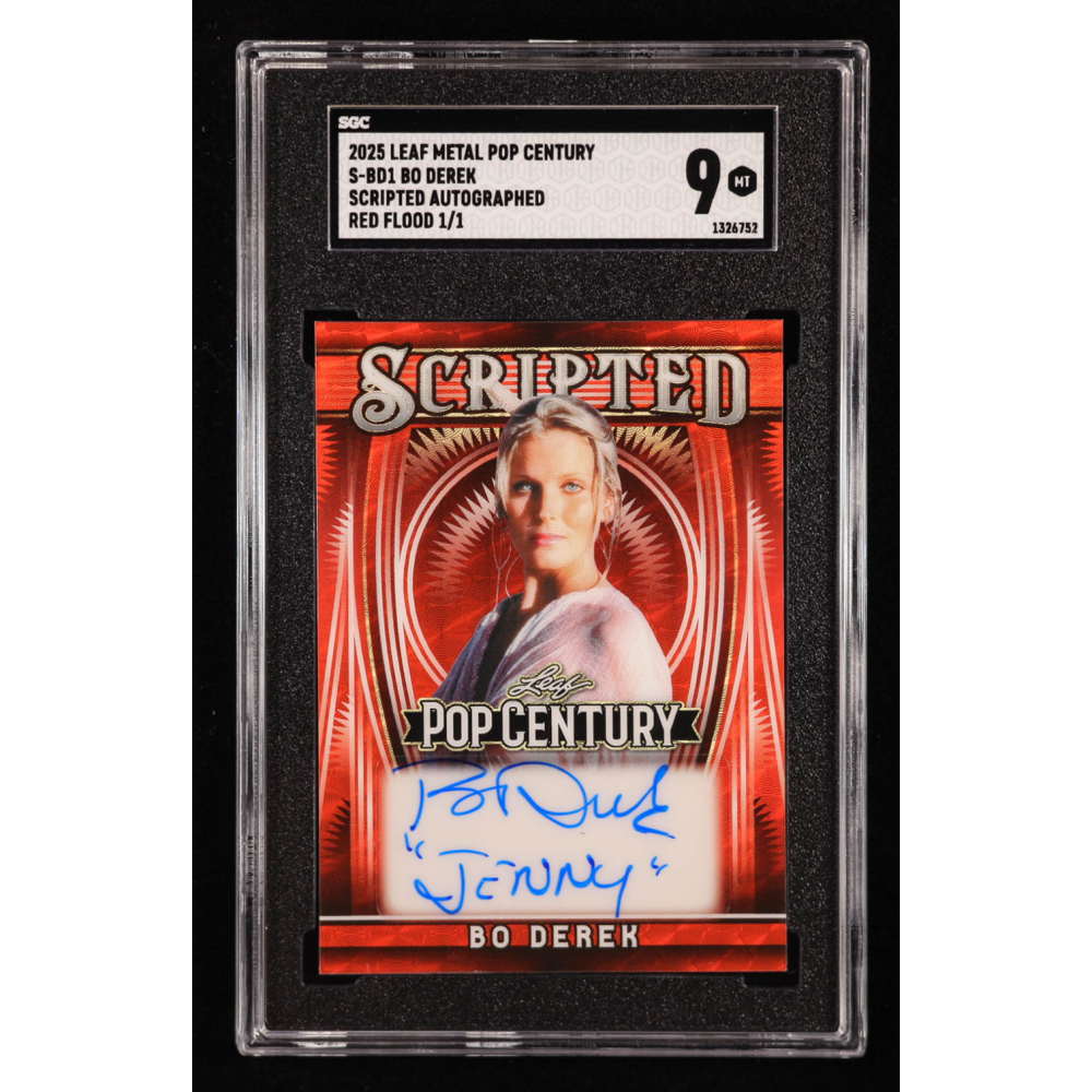 Bo Derek 2025 Leaf Pop Century Metal Scripted Autographs Red Flood #SBD1 #1/1 (SGC 9) | Pristine ...