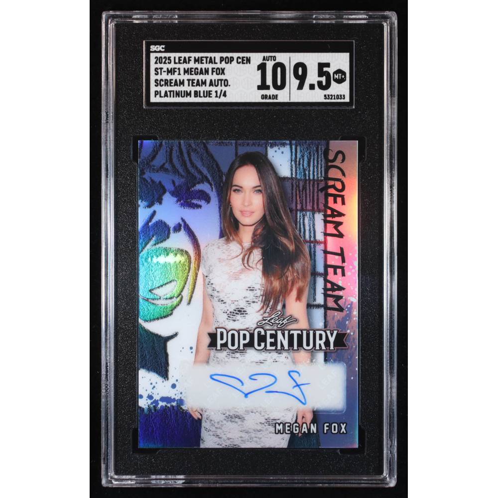 Megan Fox 2025 Leaf Metal Pop Century Scream Team Autograph Platinum ...