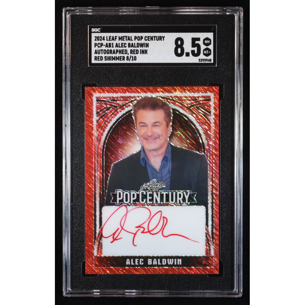 Alec Baldwin 2024 Leaf Pop Century Autograph Red Shimmer Red Ink #PCP ...