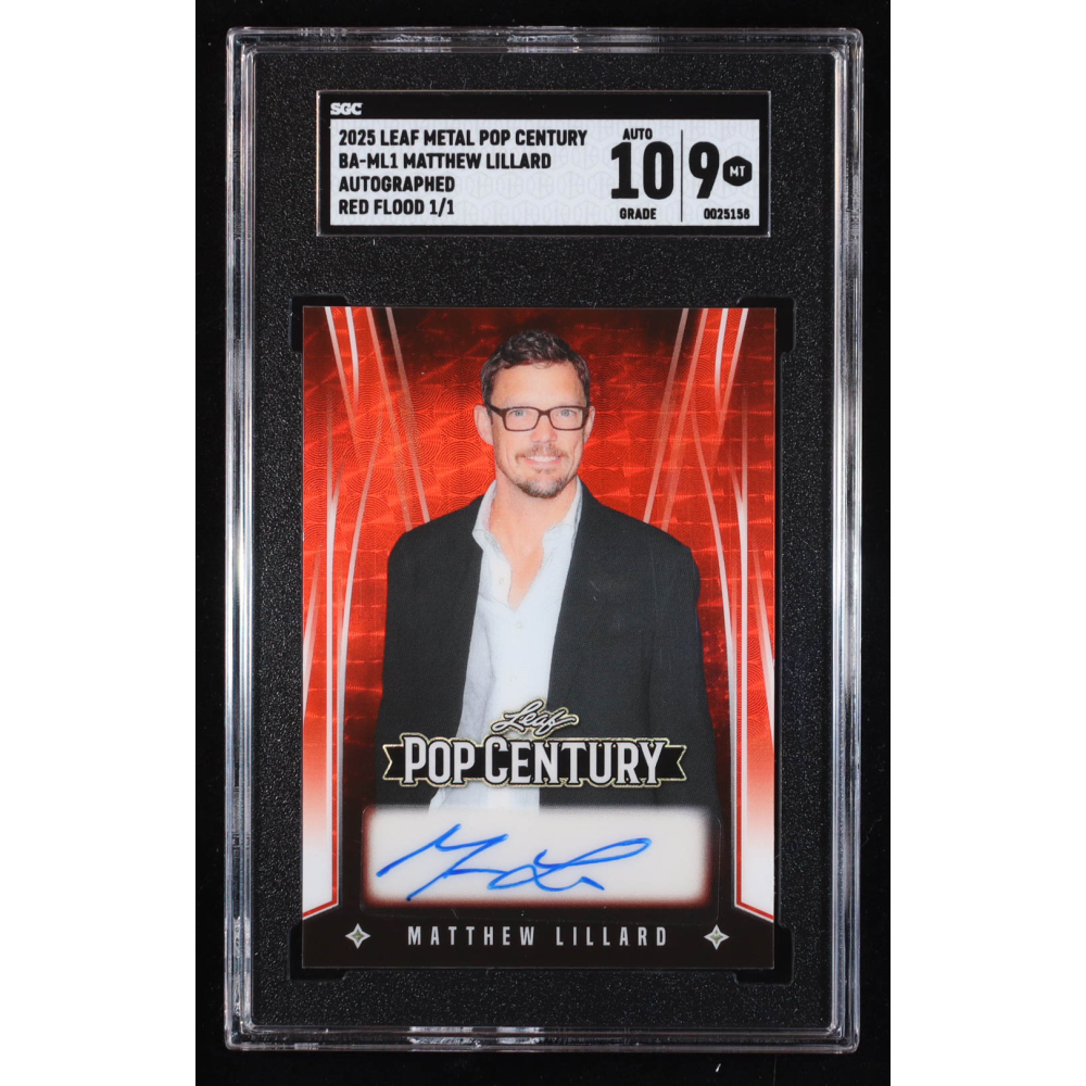 Matthew Lillard 2025 Leaf Metal Pop Century Autograph Red Flood #BA-ML1 ...