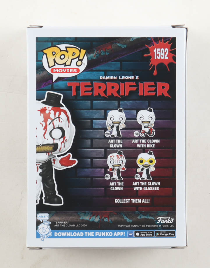 Mike Giannelli Signed "Terrifier" #1592 Art The Clown Funko Pop! Vinyl ...