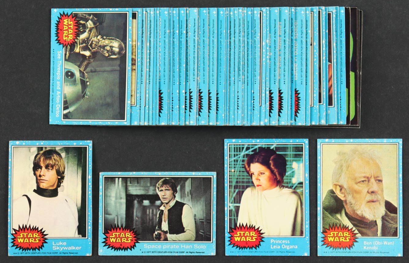 1977 Topps Star Wars Series 1 Complete Set of (66) Cards with Princess ...