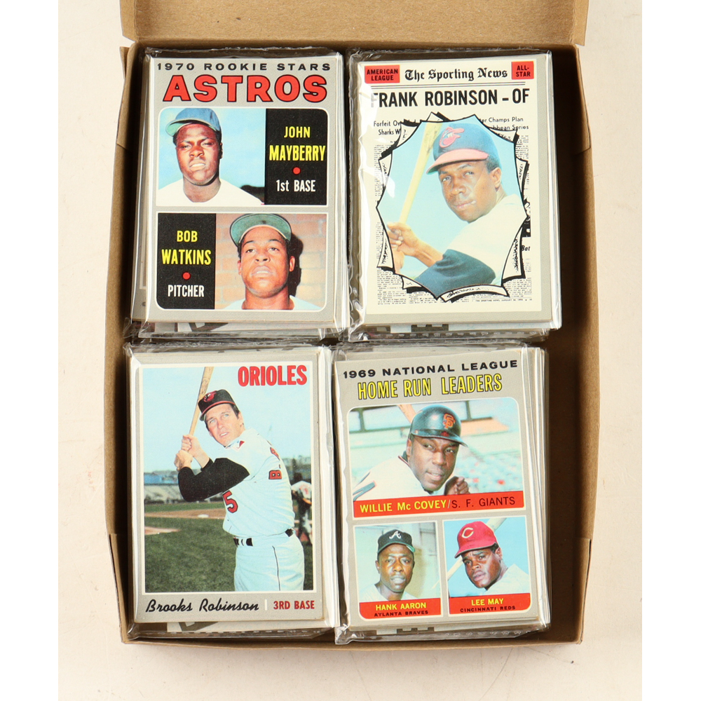 1970 Topps Baseball Cello Fun Pack Vending Box with (20) Packs ...