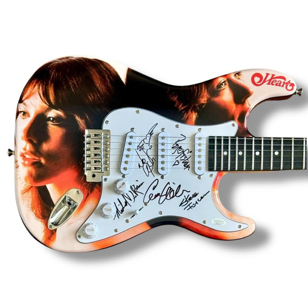 "Heart" Dreamboat Annie Stratocaster Guitar Band-Signed By (5) with Ann ...