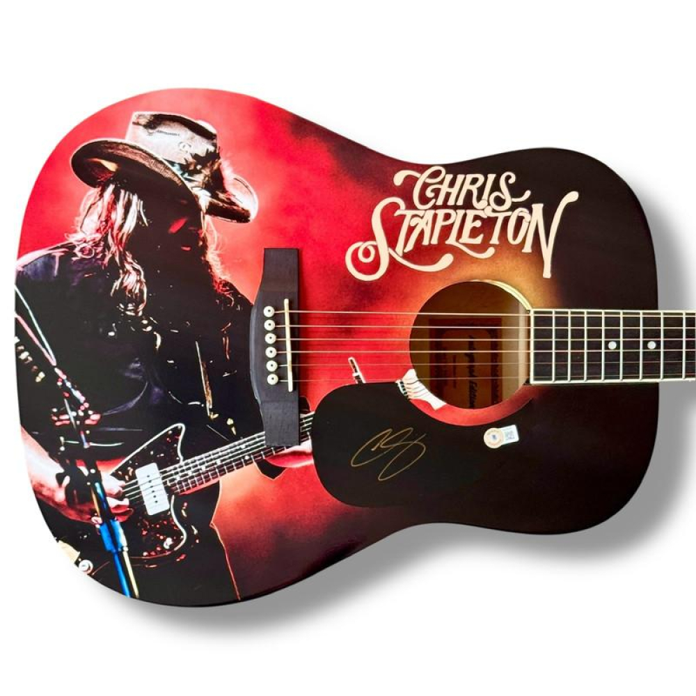 Chris Stapleton Signed 41" Acoustic Guitar (Beckett) | Pristine Auction