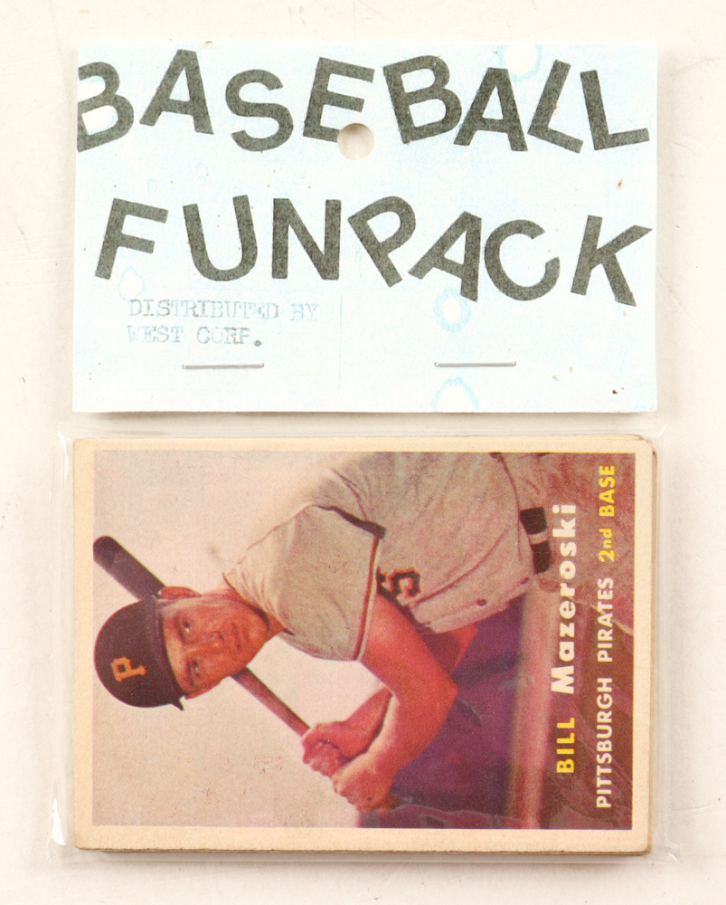 1957 Topps Baseball Card Fun Pack with (10) Cards | Pristine Auction