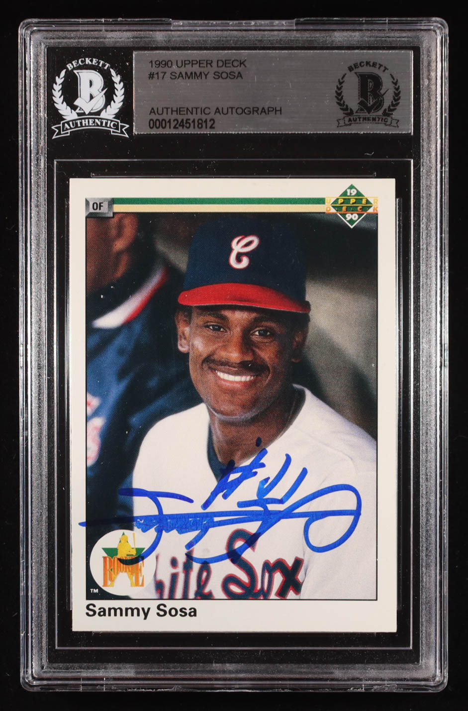 Sammy Sosa Signed 1990 Upper Deck #17 RC (BGS) | Pristine Auction
