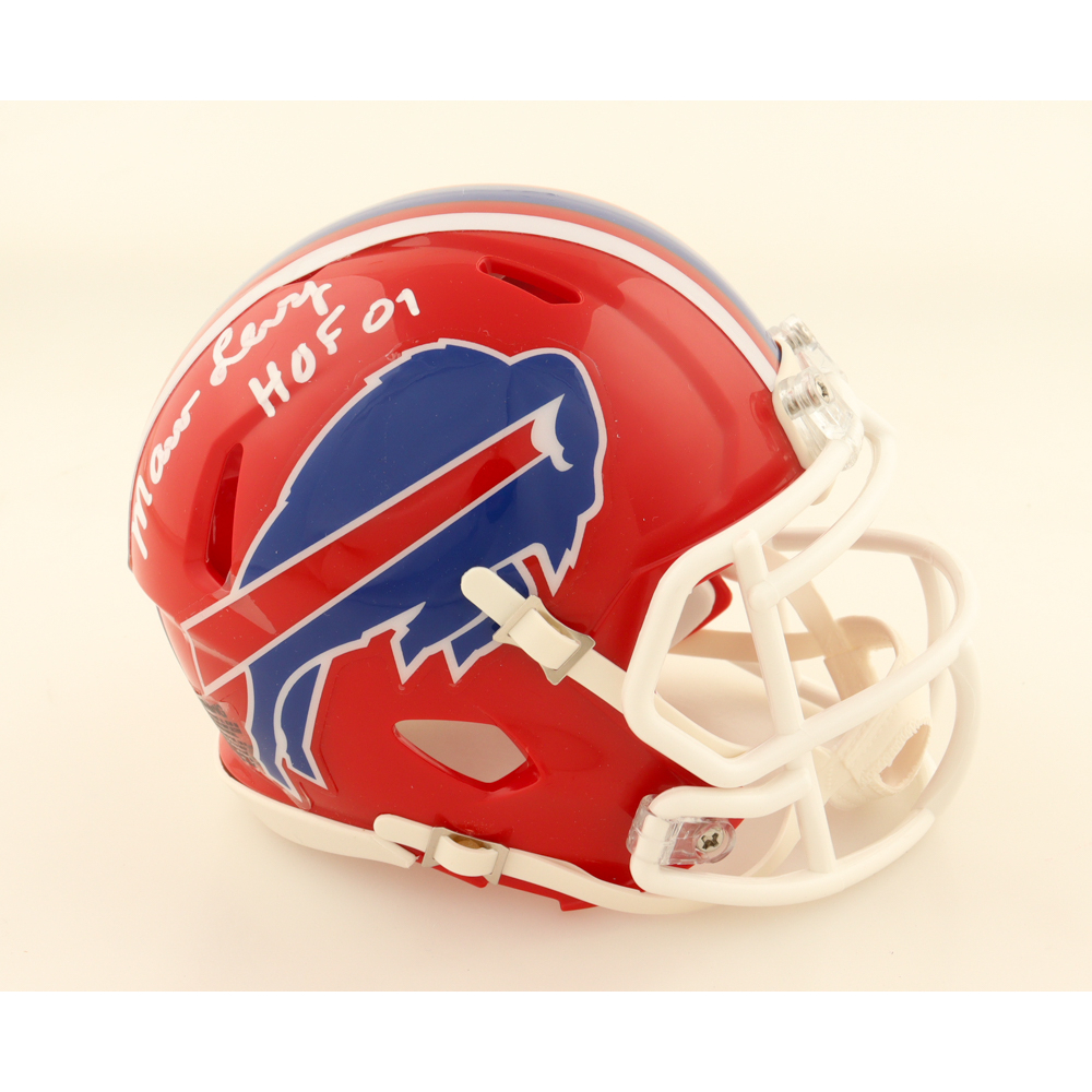 Marv Levy Signed Bills Speed Mini Helmet Inscribed "HOF 01" (TSE ...