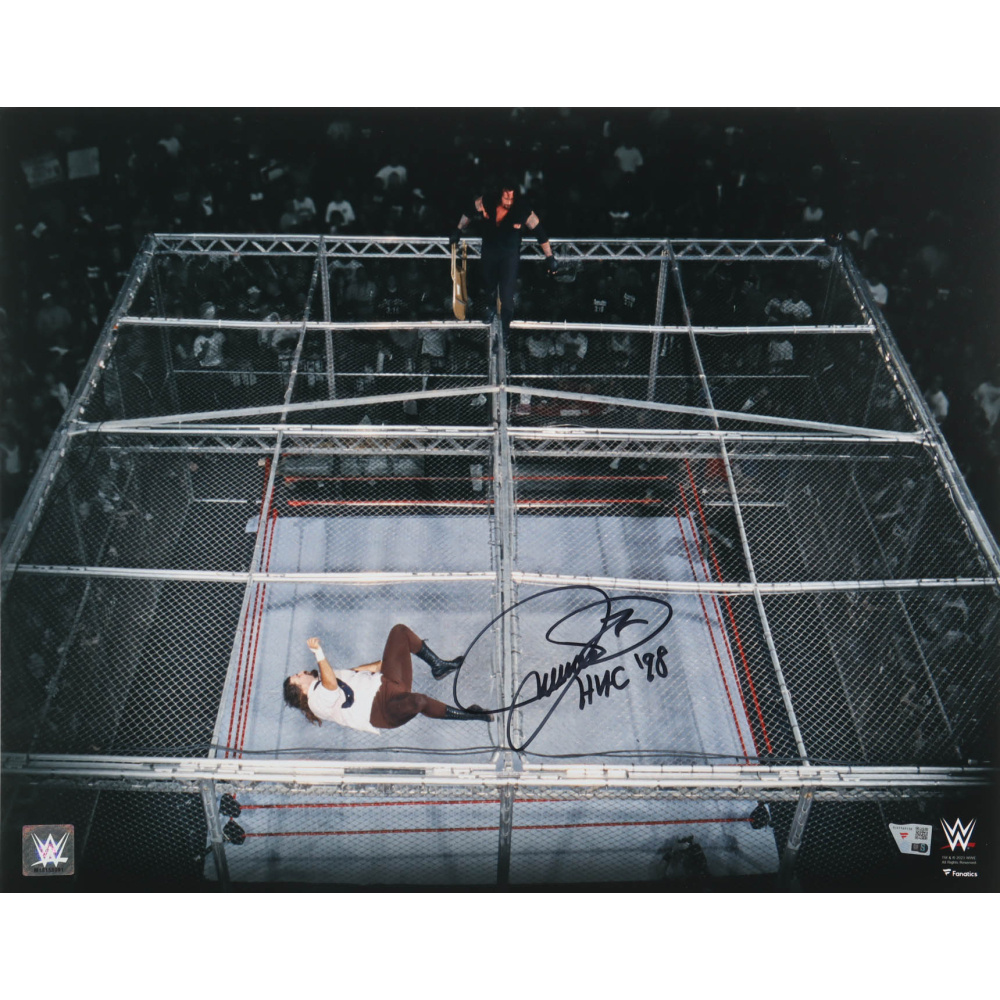 Mick Foley Signed WWE 16x20 Photo Inscribed "HIAC '98" (Fanatics ...