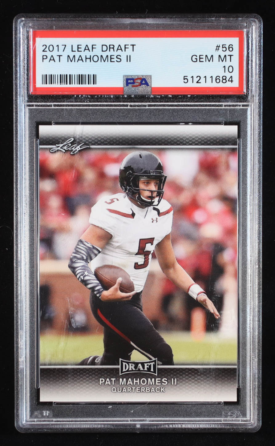 Patrick Mahomes II 2017 Leaf Draft #56 RC (PSA 10) | Pristine Auction