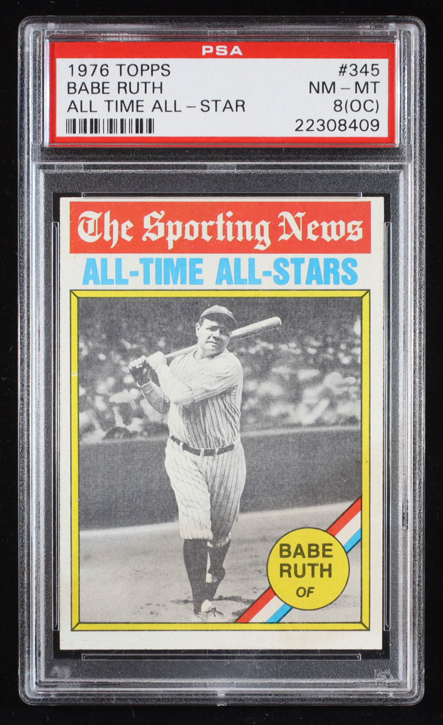 Babe Ruth 1976 Topps All-Time All-Stars #345 (PSA 8) | Pristine Auction