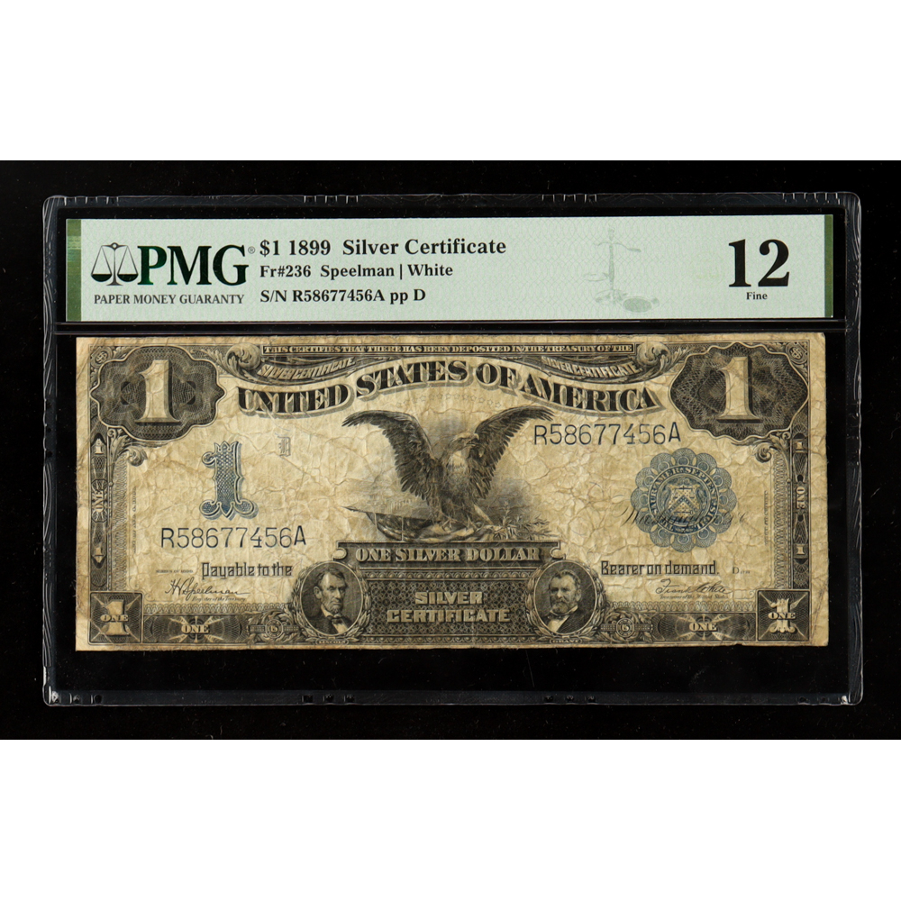 1899 U.S. $1 "Black Eagle" Silver Certificate - Fr. 236 Signed ...