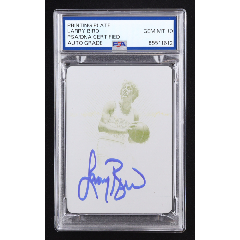 Larry Bird Signed 2014-15 Panini Flawless Alma Mater Signatures Yellow ...