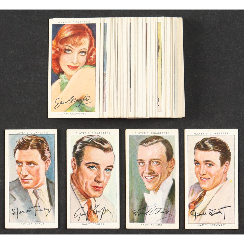 1938 Player's Cigarettes Famous Film Stars Complete Trading Card Set ...