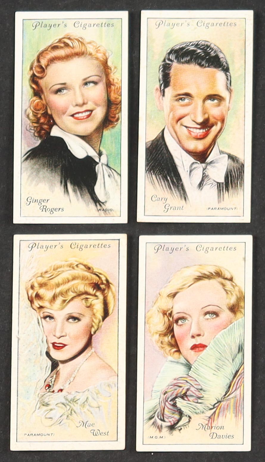 1934 Player's Cigarettes Famous Film Stars Complete Trading Card Set ...