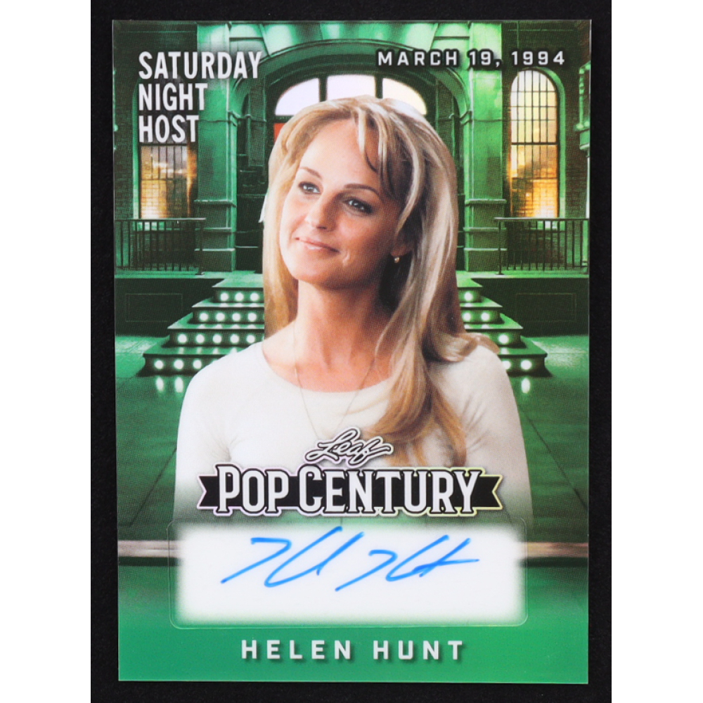 Helen Hunt 2025 Leaf Metal Pop Century Saturday Night Host Autograph ...
