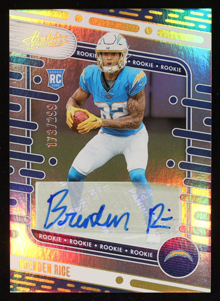 Brenden Rice 2024 Absolute Signatures Spectrum #199 RC #173/299 ...