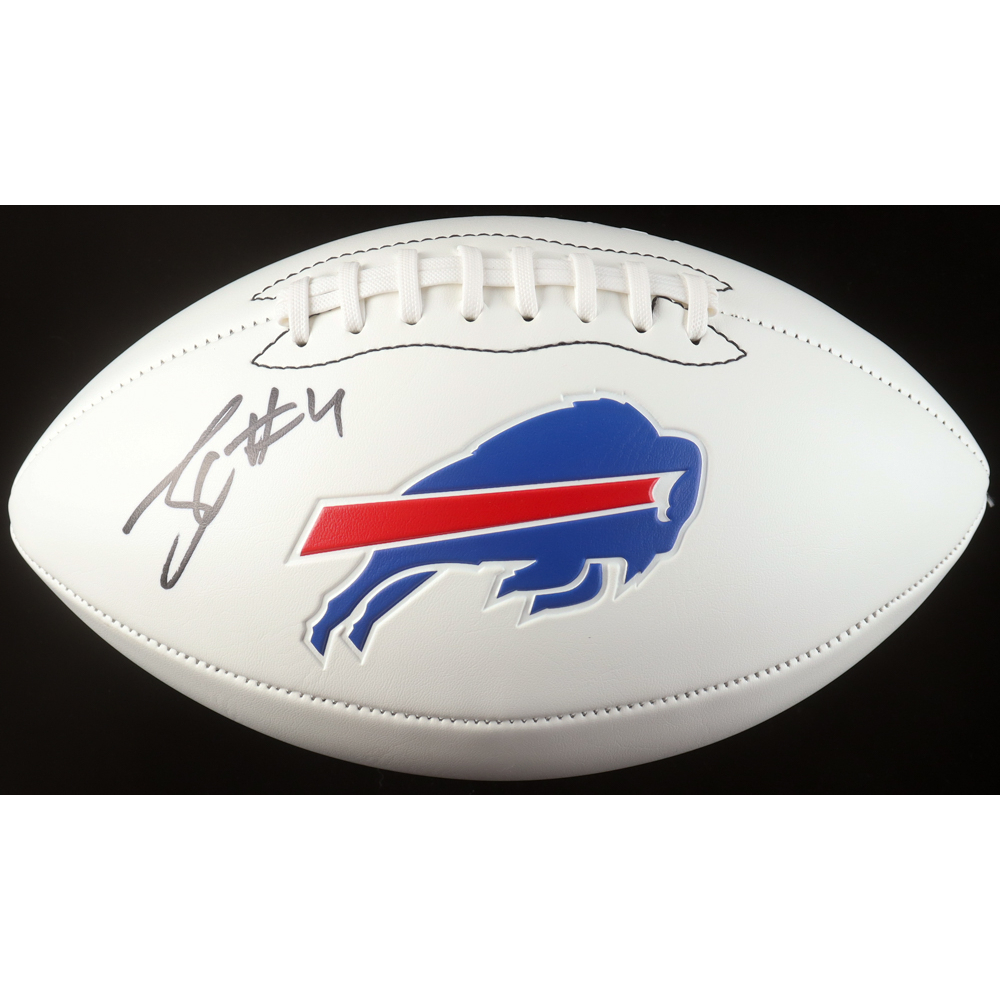 James Cook Signed Bills Logo Football (Fanatics) | Pristine Auction