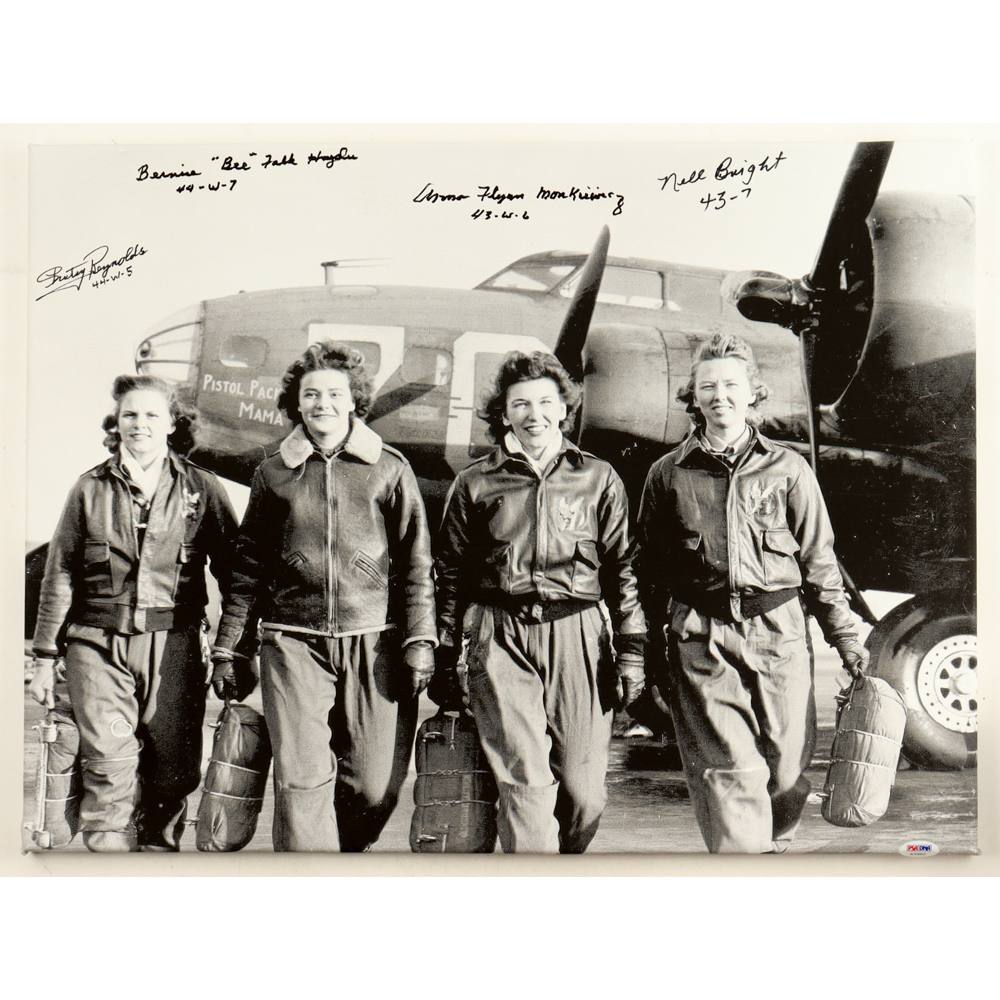 Women's Air Force Service Pilots Signed Canvas (PSA) WWII x4 Pilots ...