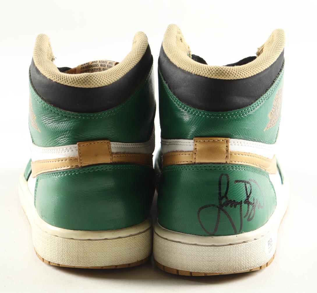 Larry Bird Signed Pair Of Nike Air Jordan Basketball Shoes (PSA ...