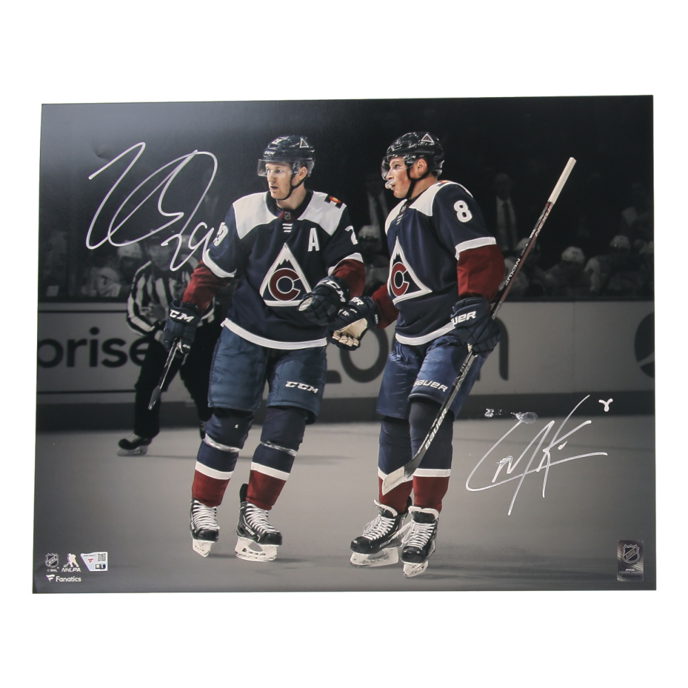 Nathan MacKinnon & Cale Makar Signed Avalanche 16x20 Photo (Fanatics ...