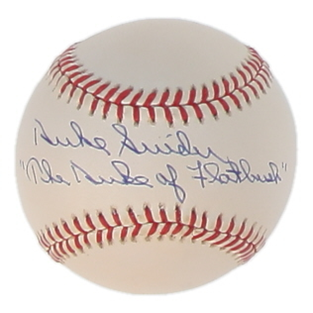 Duke Snider Signed ONL Baseball Inscribed "The Duke of Flatbush" (PSA ...