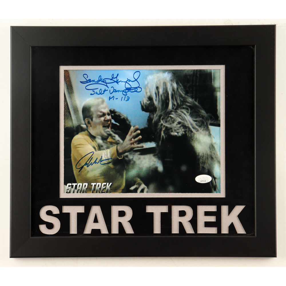William Shatner & Sandra Gimpel Signed "Star Trek" Custom Framed Photo ...