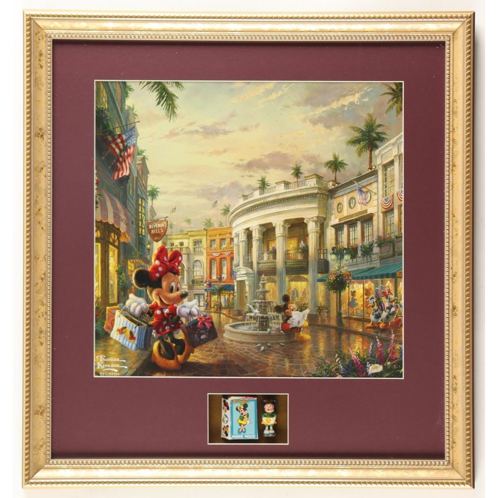 "Minnie Mouse Goes Shopping In Beverly Hills" by Thomas Kinkade Custom ...