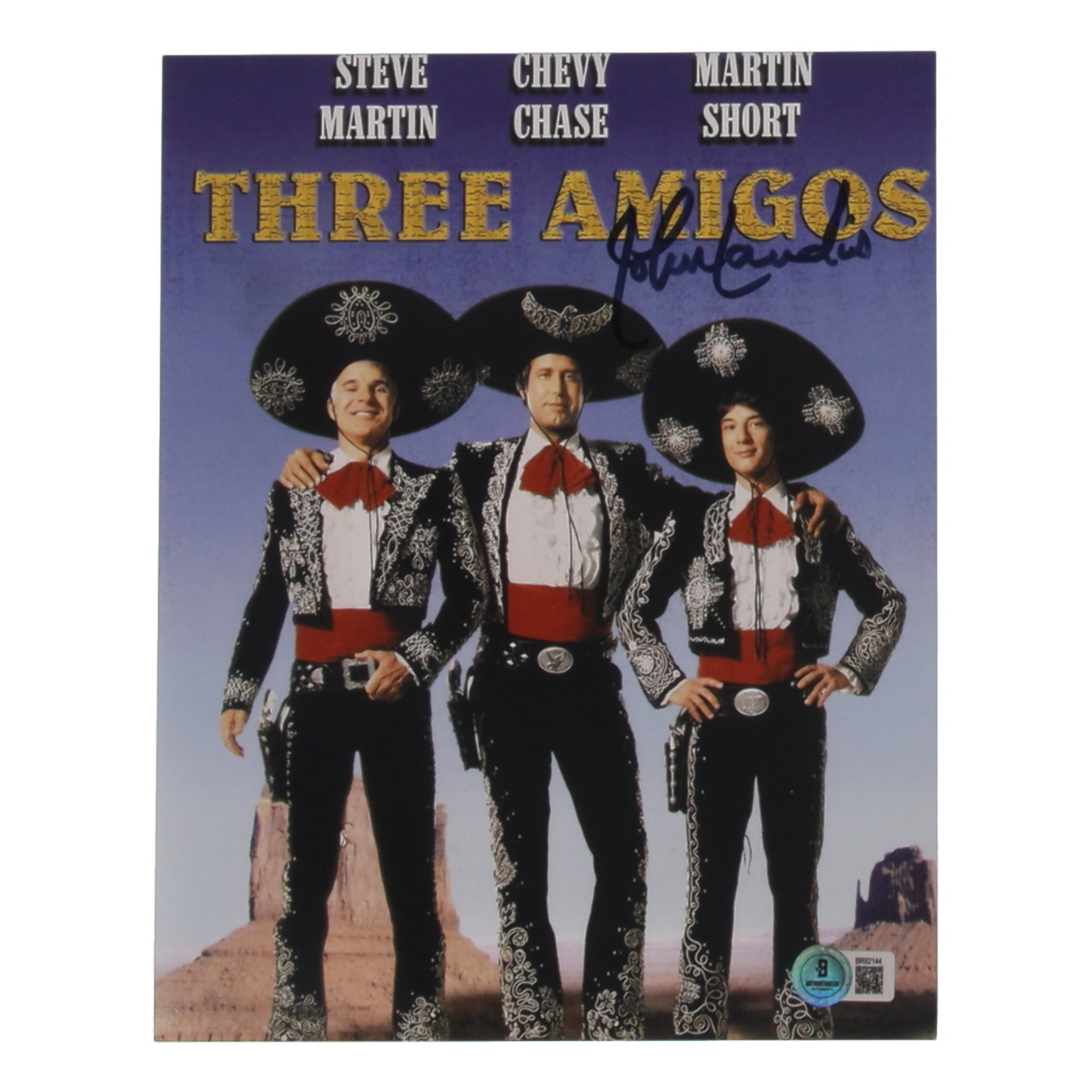 John Landis Signed "Three Amigos" 8x10 Poster (Beckett) | Pristine Auction