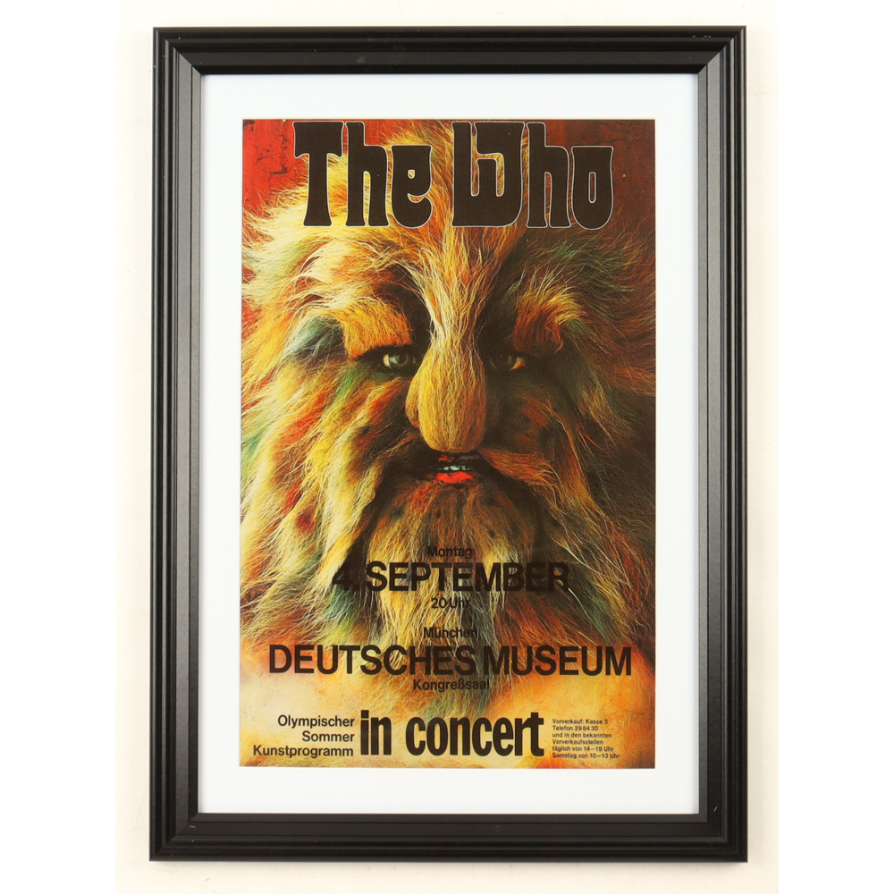 The Who "1972 Tour Germany" Custom Framed Concert Poster Print ...