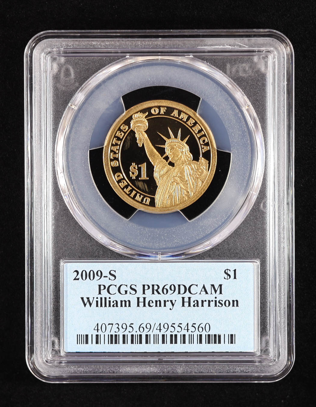 2009-S U.S. Presidential Proof $1 Coin - William H. Harrison 9th ...