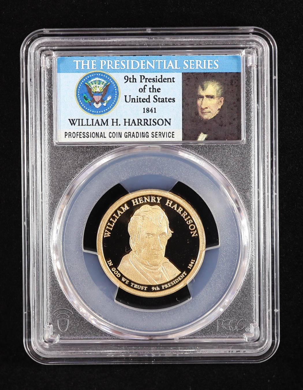 2009-S U.S. Presidential Proof $1 Coin - William H. Harrison 9th ...