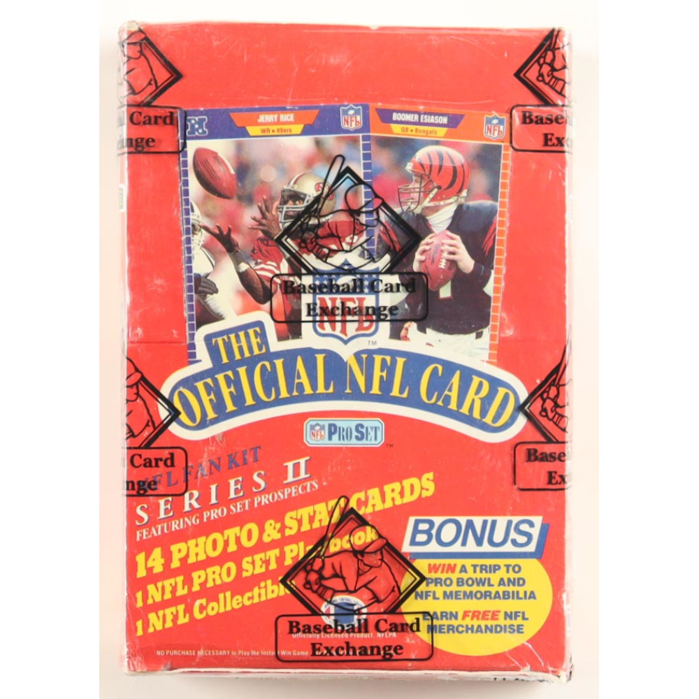 1989 Pro Set Series 2 Football Wax Box with (36) Packs (BBCE ...