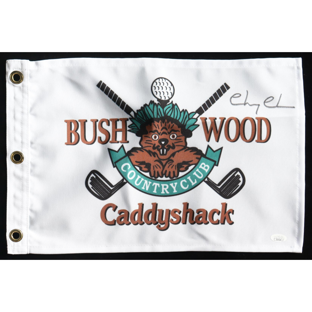 Chevy Chase Signed "Caddyshack" Bushwood Country Club Pin Flag (JSA ...