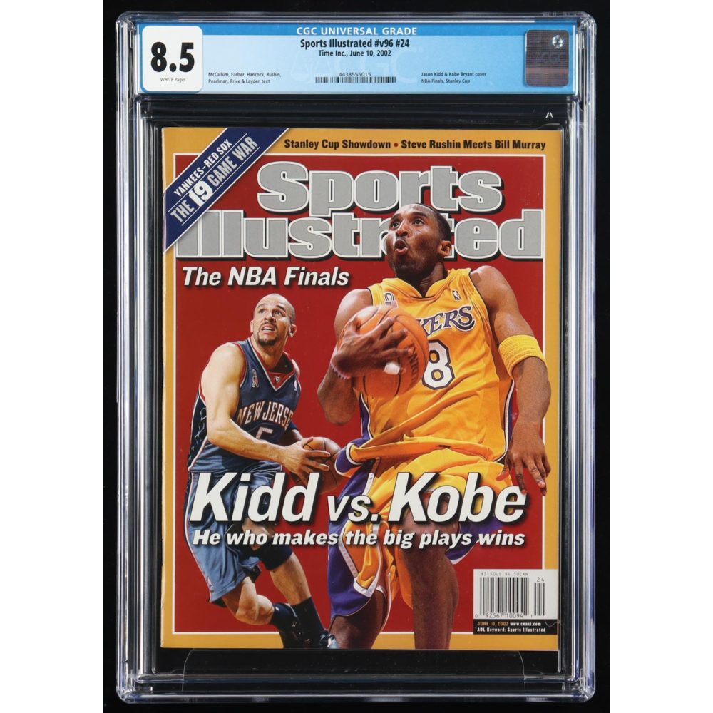 2002 "Sports Illustrated" #96 #24 Time Inc. Magazine (CGC 8.5 ...