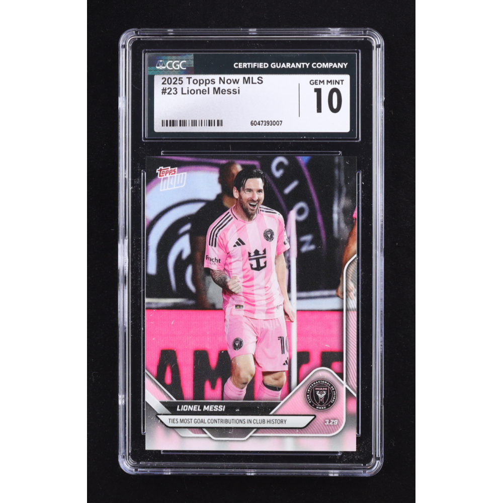 Lionel Messi 2025 Topps Now MLS #23 (CGC 10) | Pristine Auction