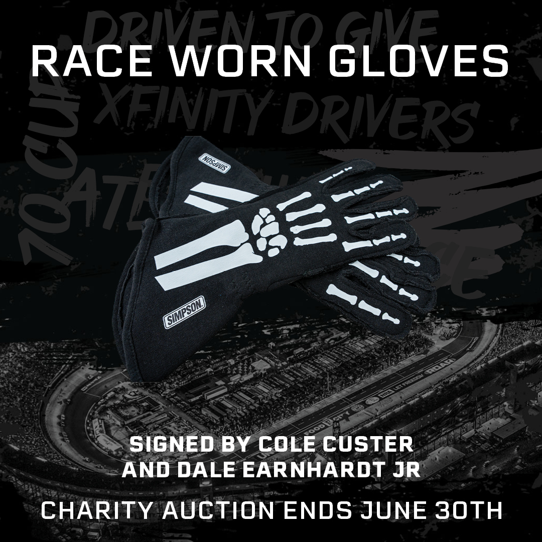 Cole Custer 2025 Race-Worn, Autographed Driven to Give Gloves in ...