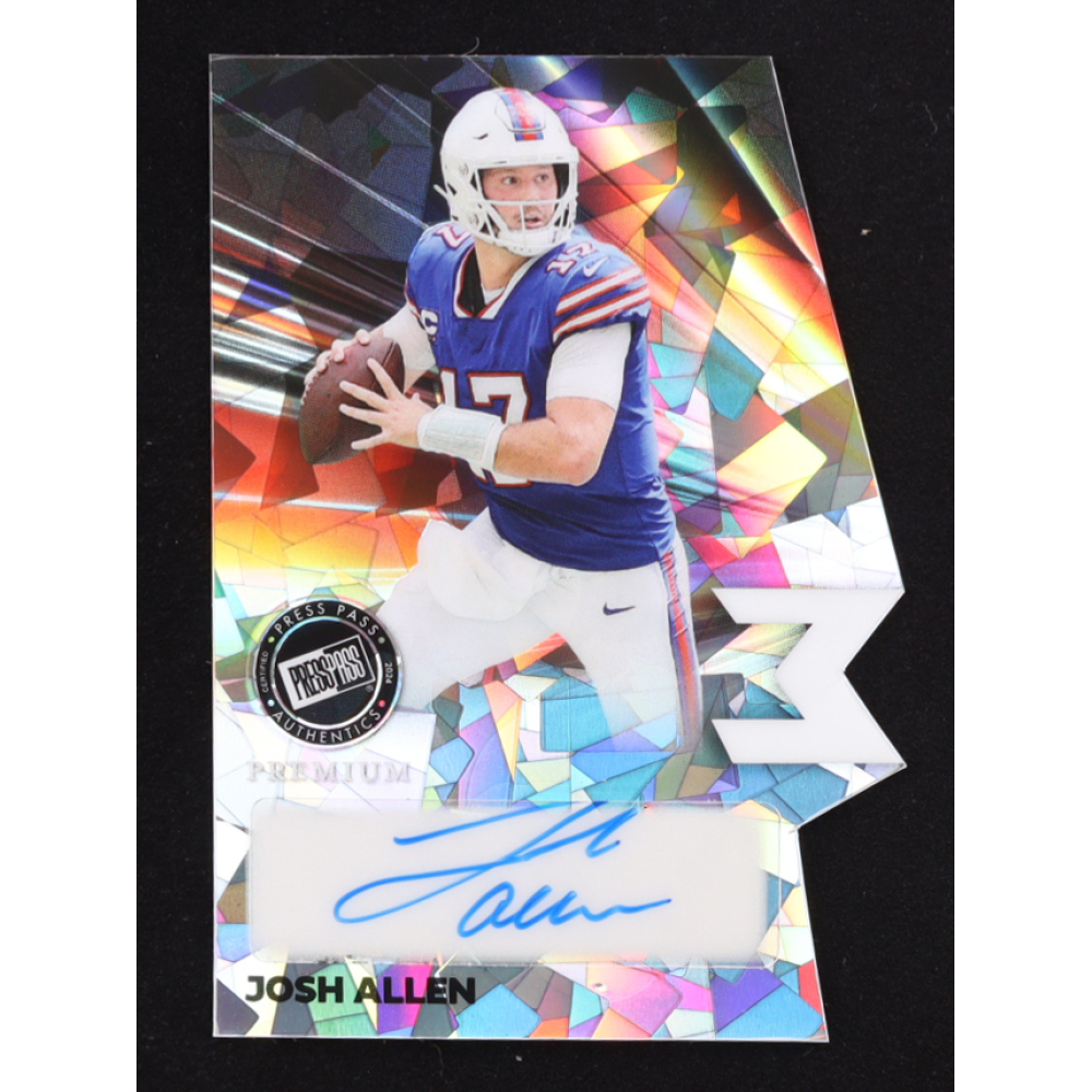 Josh Allen 2024 Press Pass Premium Triple Threat Autographs Crystals ...