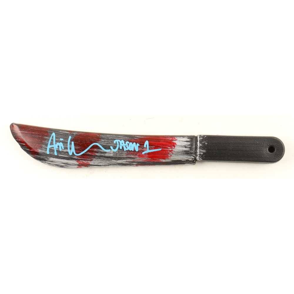 Ari Lehman Signed "Friday the 13th" Toy Machete Inscribed "Jason 1 ...