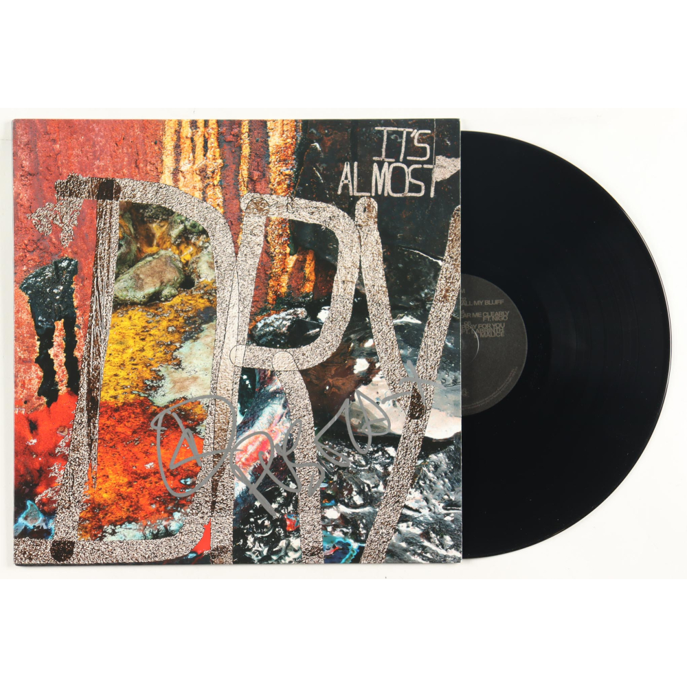 Pusha T Signed "It's Almost Dry" Vinyl Record Album Cover with Vinyl ...