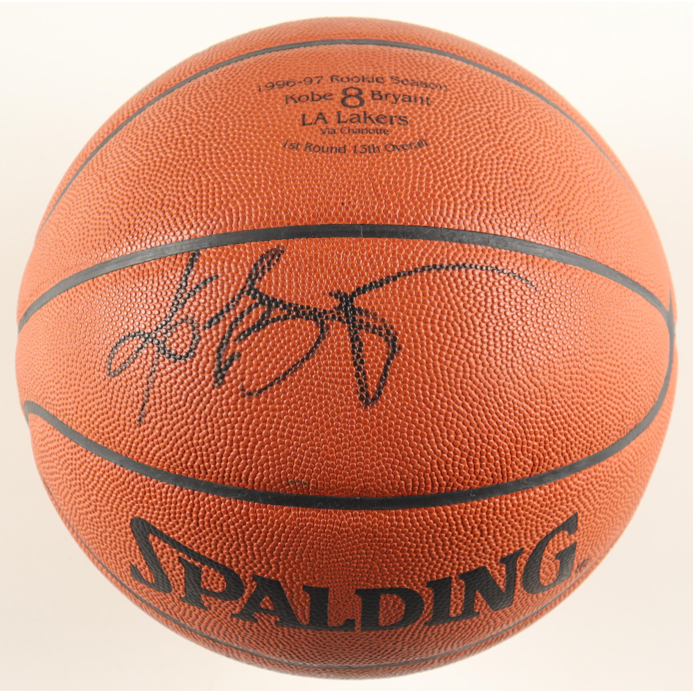 Kobe Bryant Signed NBA 1996-97 Rookie Season Basketball with Full ...