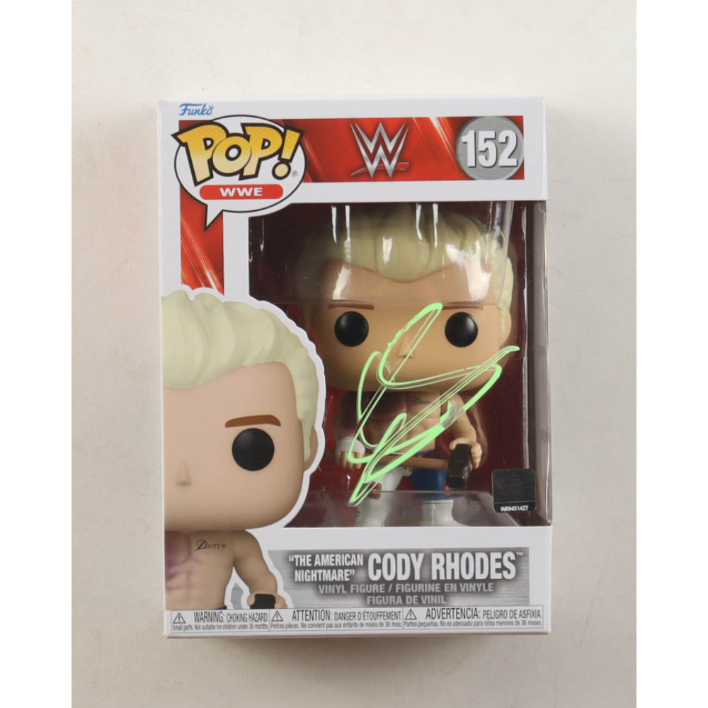 Cody 'The American Nightmare' Rhodes Signed "WWE" #152 Funko Pop! Vinyl ...