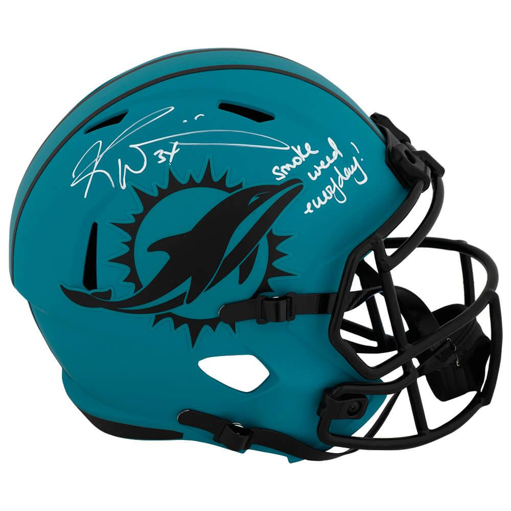 Ricky Williams Signed Dolphins Full-Size Rave Alternate Speed Helmet ...